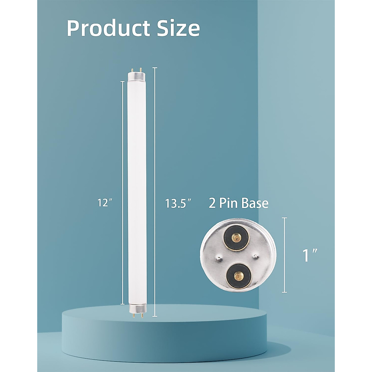 coospider-repta 4 Pack Bug Zapper Replacement Light Bulb 10W for 20W Indoor Bug Zapper, F10T8/BL Black Light Bulbs for Indoor Outdoor Mosquito & Flying Insect Zapper Lamp