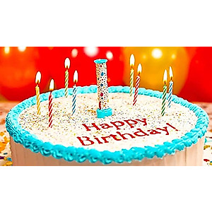 BEST PARTY EVER! Confetti Candle Cake Topper, Shower Your Cake in Edible Confetti Sprinkles, Fun Way to Celebrate Birthdays, Parties and More, 2-Pack, Pink