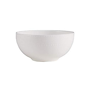 Mikasa Annabele Chip Resistant 40-Piece Dinnerware Set, Service For 8, White