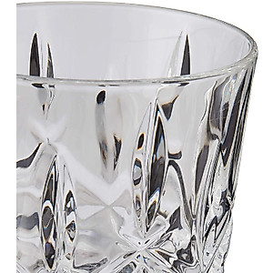 Marquis By Waterford Personalized Markham 11oz DOF Whiskey Glasses, Set of 4 Custom Engraved Crystal Rocks Glasses for Bourbon, Scotch, Rye, Cocktails on the Rocks