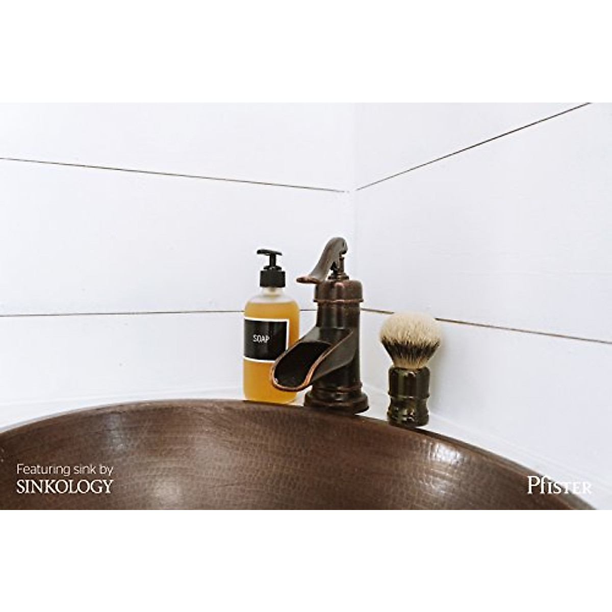 Pfister Ashfield Bathroom Sink Faucet, Single Handle, Single Hole or 3-Hole, Rustic Bronze Finish, LF042YP0U