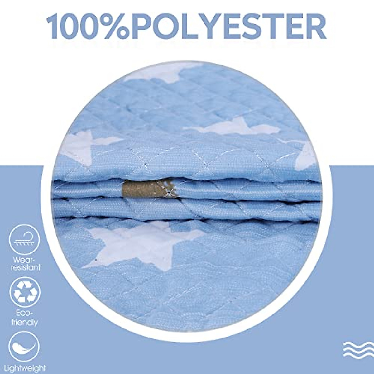 Fridge Dust Proof Cover Wash Machine Top Cover with Storage Bag Organizer (Star)