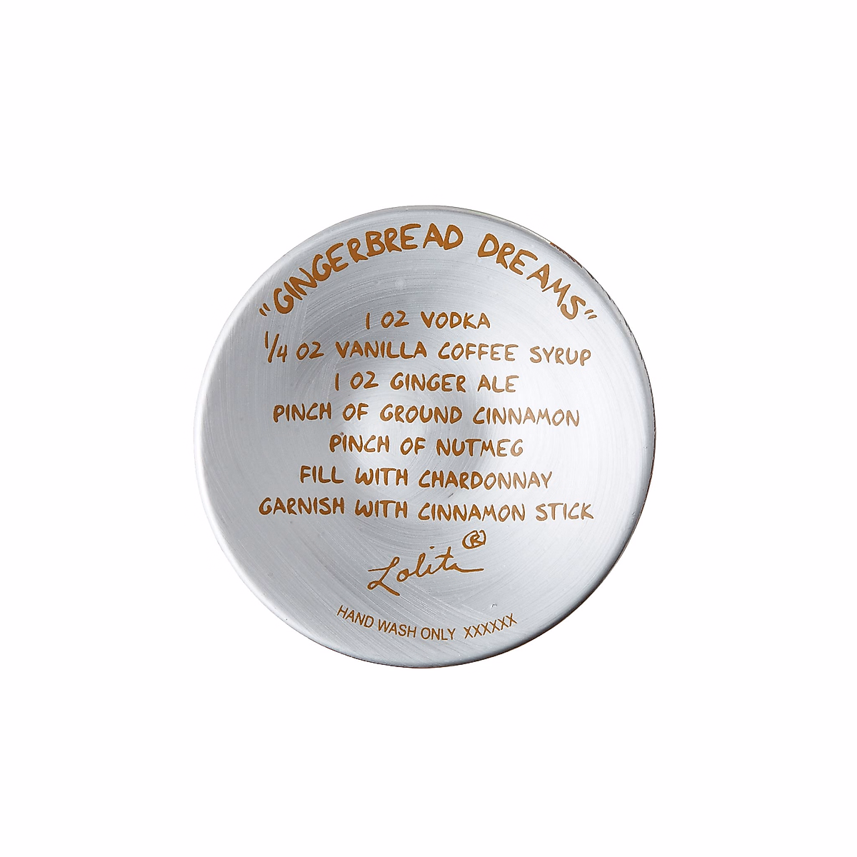 Enesco Designs by Lolita Holiday Gingerbread Dreams Hand-Painted Artisan Wine Glass, 15 Ounce, Multicolor