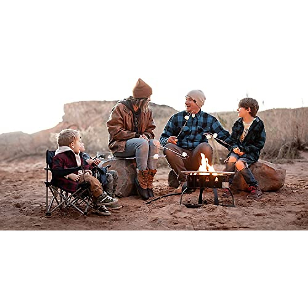 Redwood Portable Propane Fire Pit