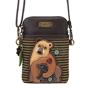 Chala Handbags Bears Cellphone Crossbody Handbag - Bear Lover