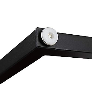 Flash Furniture Tiverton Industrial Modern Desk-Mahogany/Black Commercial Grade Computer Desk-47" Sturdy Home Office Desk-Writing Desk