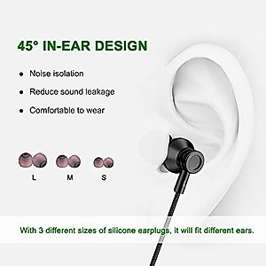Slowbull 3 Pack wired Earbuds,In-ear headphones with microphone，Wired Earphones with sound insulation,High-definition, pure sound, suitable for smart phone, Android,iPod、iPad、 PC and other 3.5mm jacks