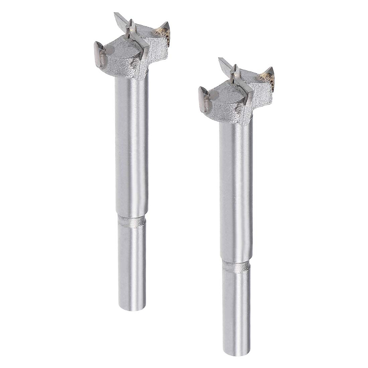 uxcell Forstner Drill Bits 20mm, Tungsten Carbide Wood Hole Saw Auger Opener, Woodworking Hinge Hole Drilling Boring Bit Cutter, 2pcs (Gray)