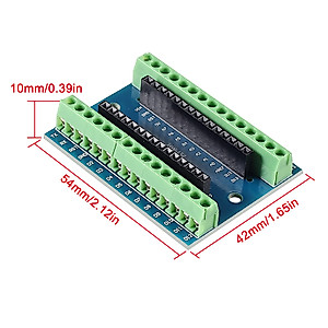 ACEIRMC 6pcs Nano V3.0 3.0 Controller Terminal Adapter Expansion Board Nano IO Shield Simple Extension Plate for Arduino Mano AVR ATMEGA328P