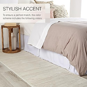 Jaipur Living Soft 8x8 Square Area Rug, Abstract, White/Ivory