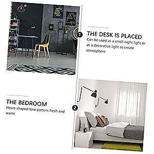 ARTIBETTER 1pc Love Colorful Night Lamp Bedroom Atmosphere Light Party Decorative Light 3D Party Night Light Romantic Night Light Romantic Gift Love Night Lights LED Night Lights Desk Topper