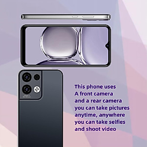 aderroo 1GRAM 16GROM, H91 6.52-inch Screen，Dual SIM Card，Supports The SIM Card Frequency Band of 3GWCDMA : 850/2100MHZ，Unlocked Cell Phone，Smartphones (Black