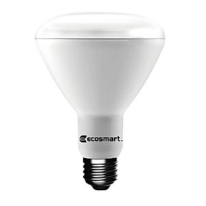 (12-Bulbs) EcoSmart 65-Watt Equivalent BR30 Dimmable LED Light Bulb, Daylight