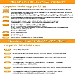 YXLILI Laptop Sleeve 14 inch Computer Case for Laptop Protective case with Handle Soft Lining Padded for 13-13.3 inch MacBook Pro Air Acer ASUS HP Lenovo Dell Chromebook