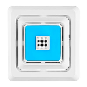 Broan-NuTone FG800RGBS Bluetooth Speaker & Customizable Color Changing LED Cover/Grille for Bathroom Fans, Easy DIY Install, Bright White
