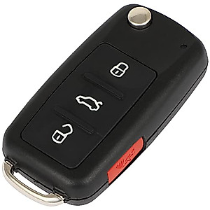 ANGLEWIDE Car Key Fob Replacement for 11-16 for S-portwagen for C-c for E-os (FCC: 5K0 837 202 AE)1 pad