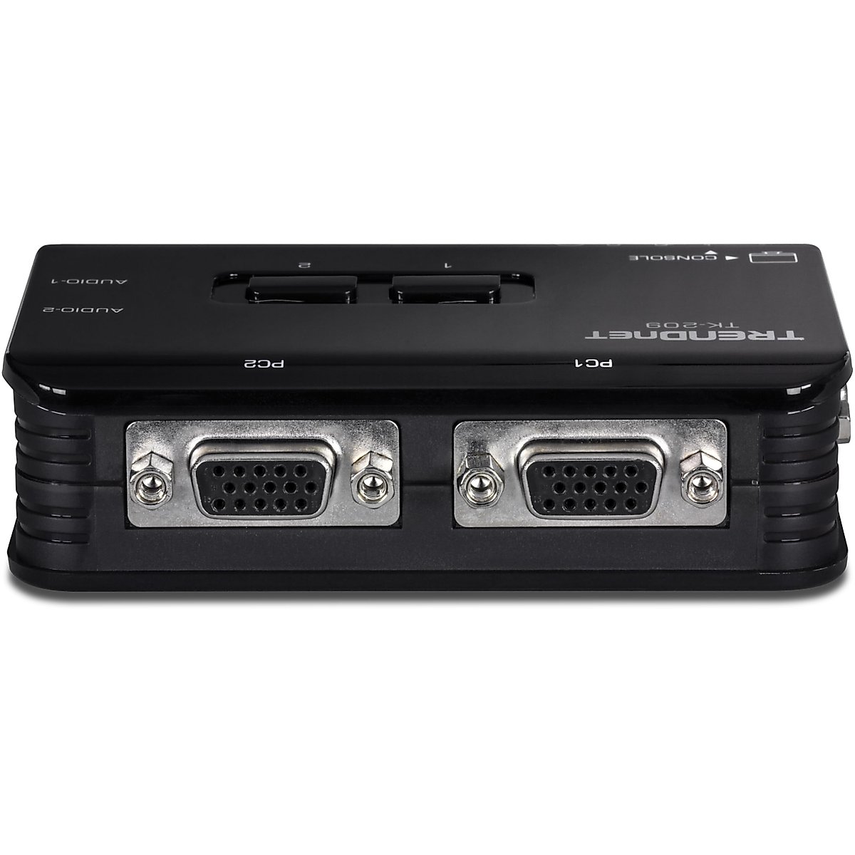 TRENDnet 2-Port USB KVM Switch and Cable Kit with Audio, Manage Two PCs, USB 1.1, Hot-Plug, Auto-Scan, Hot-Keys, Windows & Linux Compliant, TK-209K