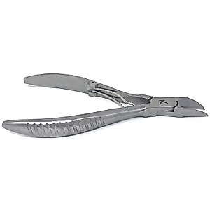 KOHM Ingrown Toenail Clippers for Thick Nails - 5" Long KP-700 Heavy Duty Stainless Steel Toe Nail Nippers Tool for Men, Women, Seniors & Adults - Professional Podiatrist Tool