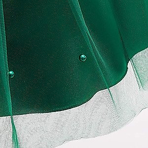 Flower Girl Dress Party Pageant Baptism Christening Ball Gown Dresses Toddler Wedding Bridesmaid Easter Christmas Lace Tutu Dress 4T 5T Green 120