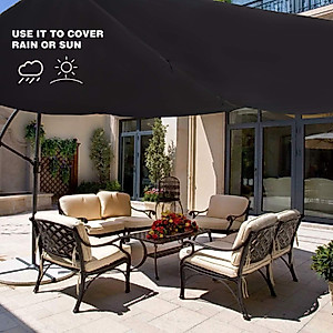 REDCAMP Hammock Rain Fly Camping Tarp Waterproof, Lightweight Backpacking Rain Tarp Shelter for Hiking Outdoor Hexagon Black 10x12ft