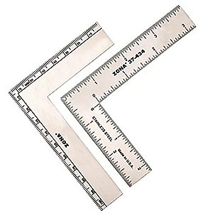 Zona 37-434 L-Square, Stainless Steel, 3-Inch x 4-Inch