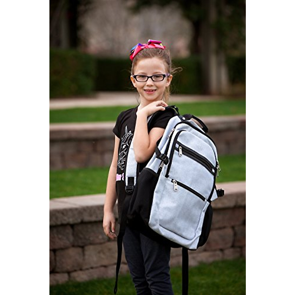 Obersee Girls' O3PSBP008, White Silver, One Size