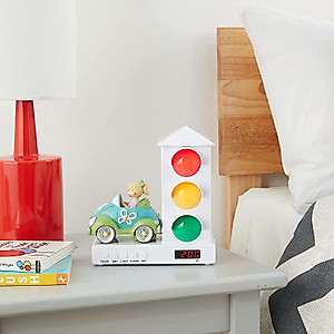 It's About Time Stoplight Sleep Enhancing Alarm Clock for Kids (Girl Car Clock)