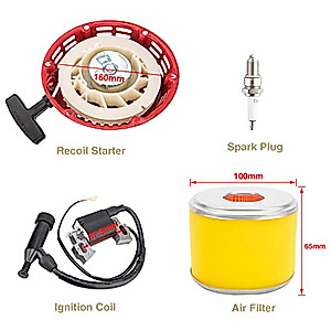 Gx160 Carburetor GX200 Carb Compatible with Honda GX120 GX160 GX200 5.5HP 6.5 HP Small Engine GX160 Carb Replace Part 16100-ZH8-W61
