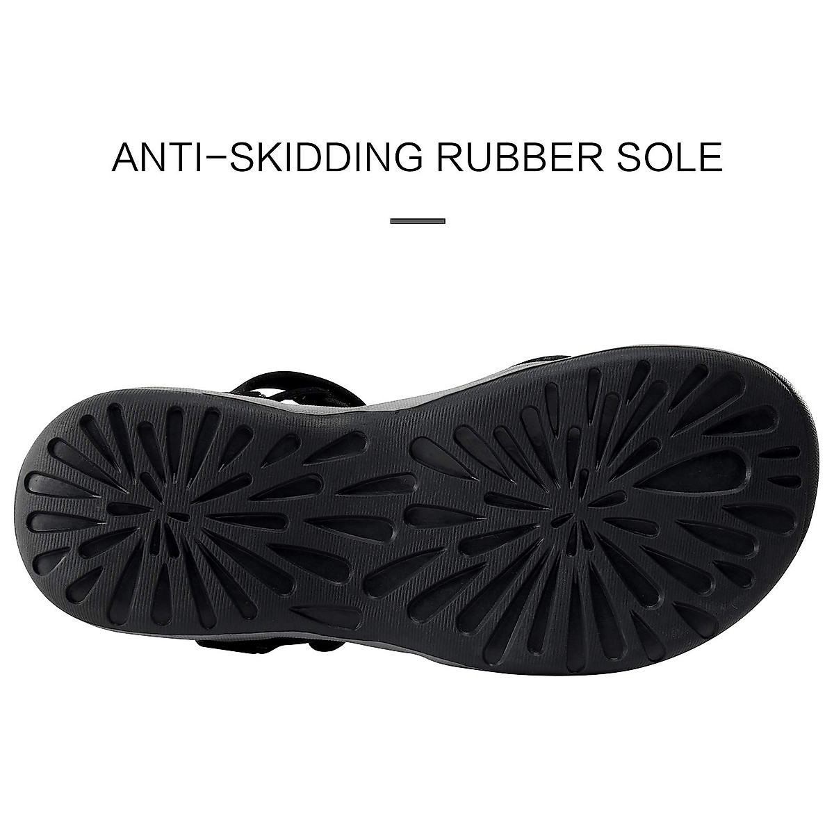 CAMEL CROWN Women's Hiking Sport Sandals Ultra Comfortable Athletic Walking Sandals with Arch Support for Outdoor Travel Beach Backpacking Black 8.5