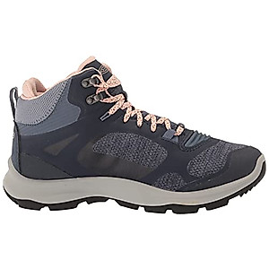 KEEN Women's Terradora Flex Mid Height Waterproof Hiking Boots, Vintage Indigo/Peachy, 6.5