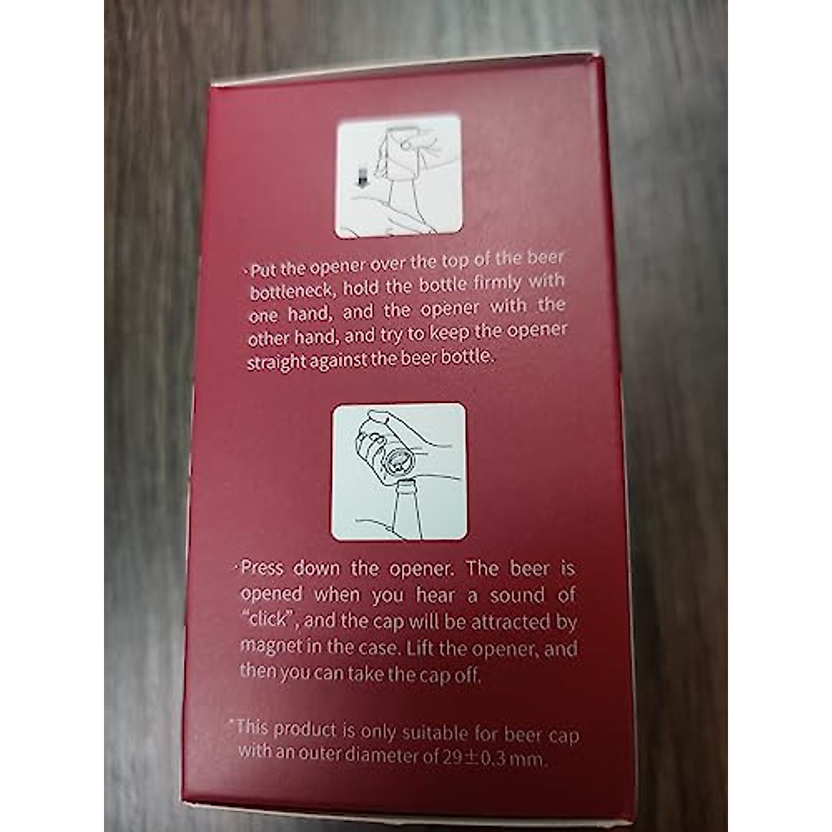 YUDANSI Push Down Bottle Opener, Automatic Beer Bottle Openers, Stainless Steel Instant-no-Cap Mover, Funny Kitchen Gadgets, Beer Accessories, Easter Gifts for Him, Magnetic Corkscrew