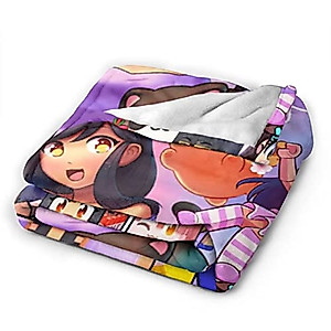 Fleece Blanket Throw All Season Lightweight Throw Blankets for Office Company Home Couch Bed Sofa 3-60"x50"