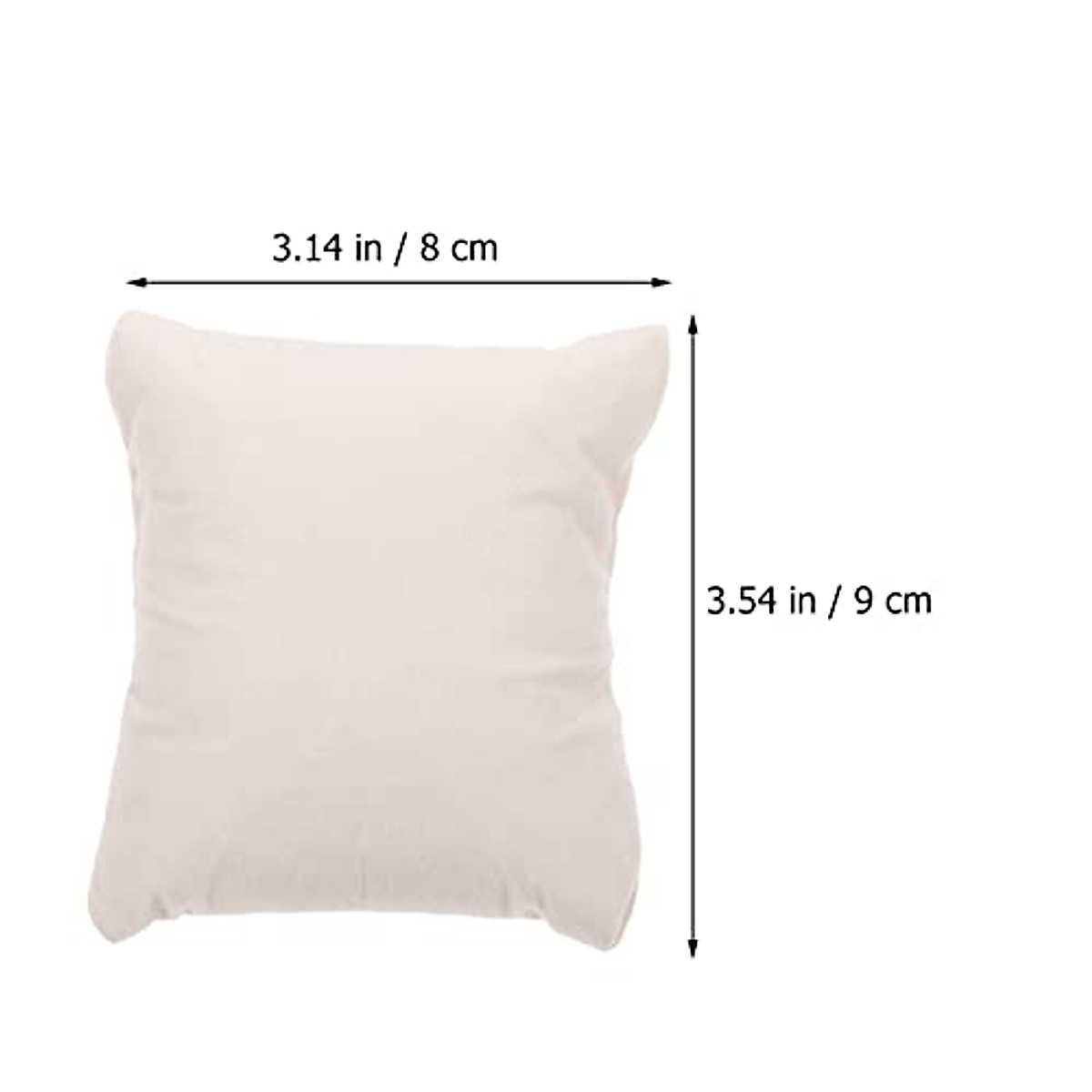 Unomor 6Pcs watch box pillow silk pillowcase monitor stand black throw pillow black tray black pillow covers pillows bracelet pillow case Watch Pillow white silk floss small pillow pu