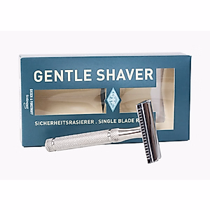 Giesen & Forsthoff Gentle Shaver Safety Razor Fixed Blade Knife, 1.75in, Stainless Steel, 1353