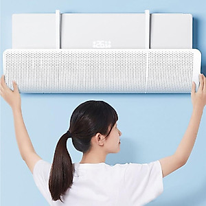 Air Conditioner Deflector, Universal Adjustable Confinement Air Deflector Helps Cooling/Heating Air Circulation, Wind Direction Baffle for Home/Room/Office/Elderly, Babies, Pregnant Women