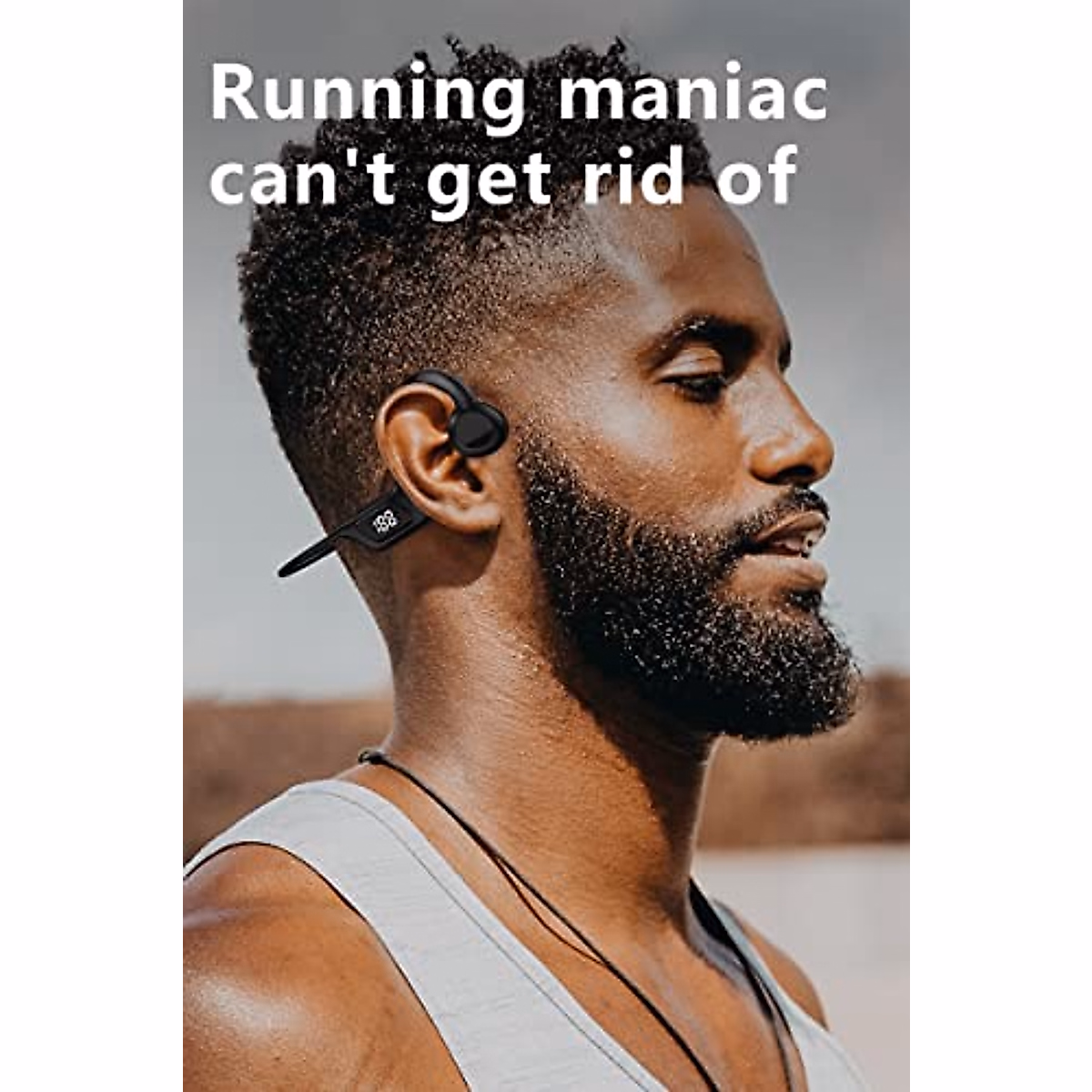 Pink Open Ear Headphones Wireless Bluetooth Air Conduction Earbuds for Running Workout Cycling Over The Ear Headphones Waterproof IPX5 Earphones for iPhone Android Gym Ear Phones Built-in Mic