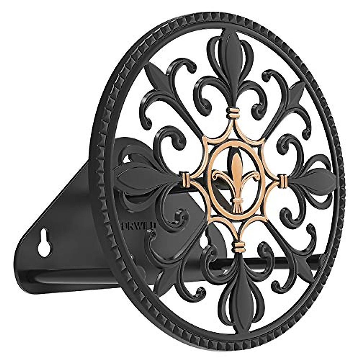 GOFORWILD Garden Hose Holder made of Stainless Cast Aluminum, Decorative Hose Butler Sturdy Water Hose Rack, Durable Wall Hose Hanger, Holds 125-Feet of 5/8-Inch Hose, Hose Reel, 7003