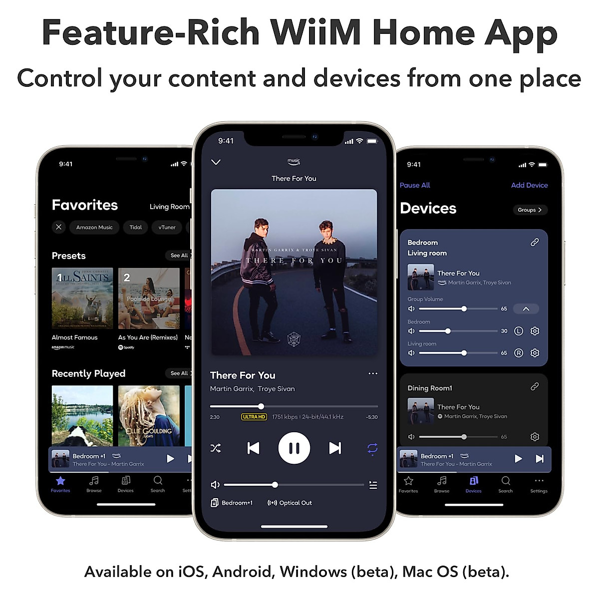 WiiM Mini AirPlay2 Wireless Audio Streamer, Multiroom Stereo, Preamplifier, Works with Alexa and Siri Voice Assistants, Stream Hi-Res Audio from Spotify, Amazon Music and More