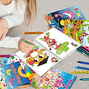 Kalysky 15Pack Bulk Coloring Books (5.9 * 8.5 inch) for Kids Ages 2-4 4-8, Kids Party Favors Carnival Prizes Goodie Bag Stuffer,Classroom Activity Supplies,Activity Books for Kids