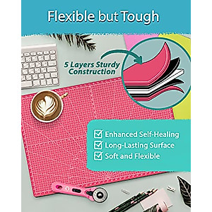 G+ Self-Healing Reversible Cutting Mat - A3 12x18 for Fabric; Double-Sided Cutting Board for Sewing, Crafting, Quilting, Scrapbooking, Rotary Cutting - Perfect for Creators