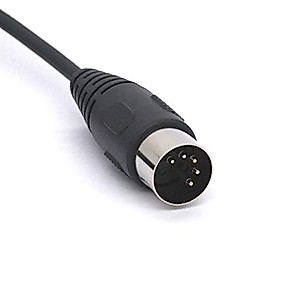GLHONG 5 Pin Midi to RCA Cable, 5-Pin Din Male to 2 RCA Phono Male Plugs Audio Lead Cord for Bang & Olufsen, Naim, Quad, Stereo Systems