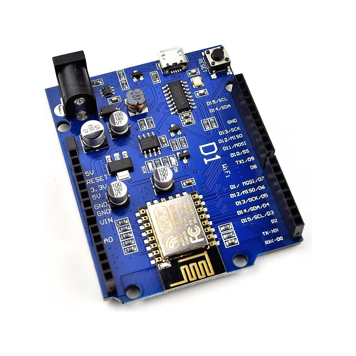 CANADUINO® Wemos D1 ESP8266 Wi-Fi Board 80-160MHz - IoT - Compatible with Arduino and NodeMCU
