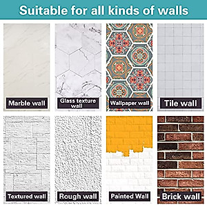 Hanjaytop Mop and Broom Organizer Wall Mounted, Stainless Steel Heavy Duty Garden and Kitchen Garage Tool Organizer Wall Holder for Home Goods (3 Racks 4 Hooks)