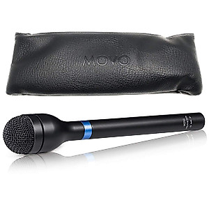 Movo HM-M2 Dynamic Omnidirectional Handheld Interview Microphone with 3-Pin XLR Connector