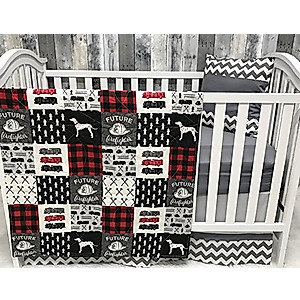 Baby Boy Nursery Set , Baby , Firefighter , Fire Truck , Fire Fighter, Baby Bedding , Crib Bedding , Babylooms