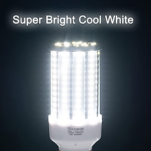 Auzer 2-Pack 30W (200W Equivalent), E26 Standard Base LED Corn Light Bulb for Garage Factory Warehouse Street Lamp Post Lighting Barn Porch Backyard Garden, 6500K Daylight, 85V-265V