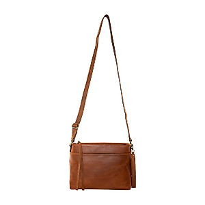 Lady Conceal Concealed Carry Josie Purse with Locking Concealment and Universal Holster for Firearm (Distress Brown)