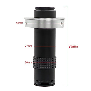 Handheld Digital Microscope Accessories 38MP 1080P 60FPS HDMI USB Industrial Digital Electronic Video Microscope Camera 120X C Mount Lens w/56 LED Ring Light Illuminator Microscope Accessories (Color