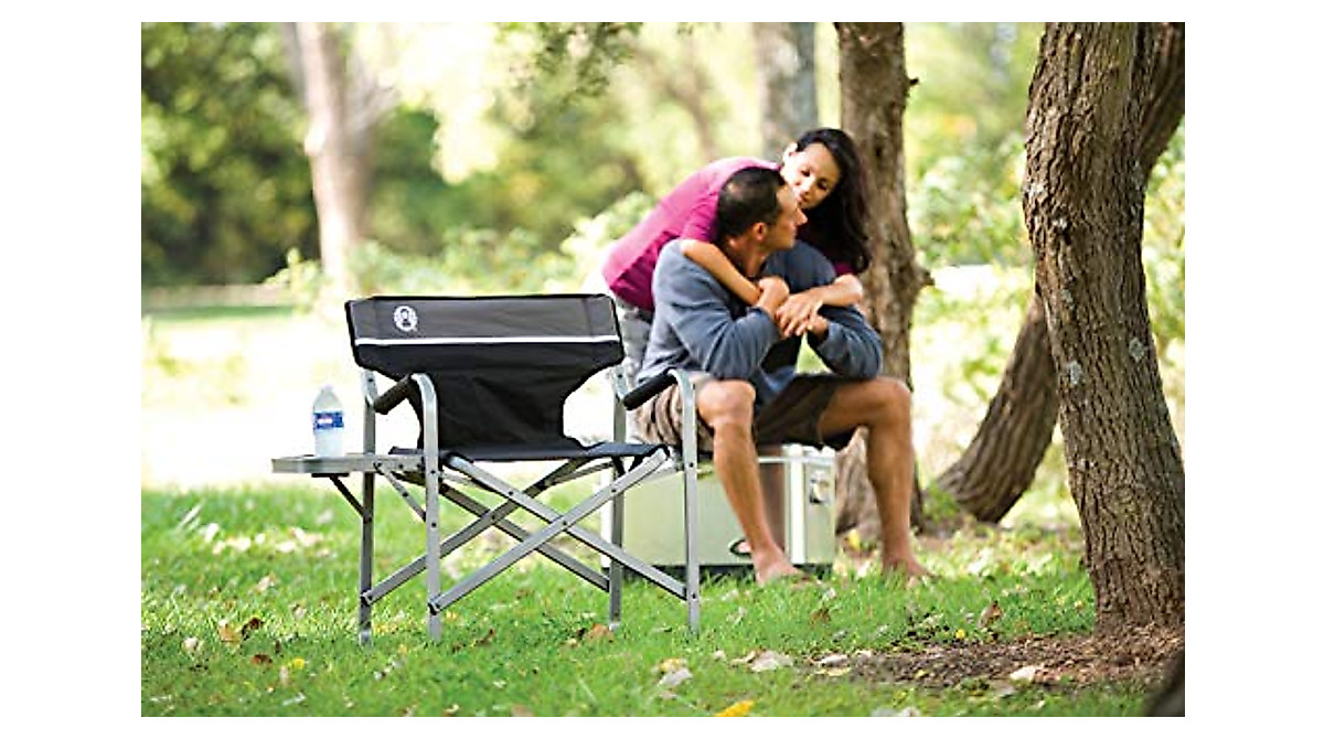 Coleman Camp Chair w/ Side Table | Comfortable Folding Chair