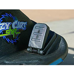 Razor Crazy Cart Shift for Kids Ages 6+ (Low Speed) 8+ (High Speed) - 12V Electric Drifting Go Kart for Kids - High/Low Speed Switch and Simplified Drifting System, for Riders up to 120 lbs,Black/Blue